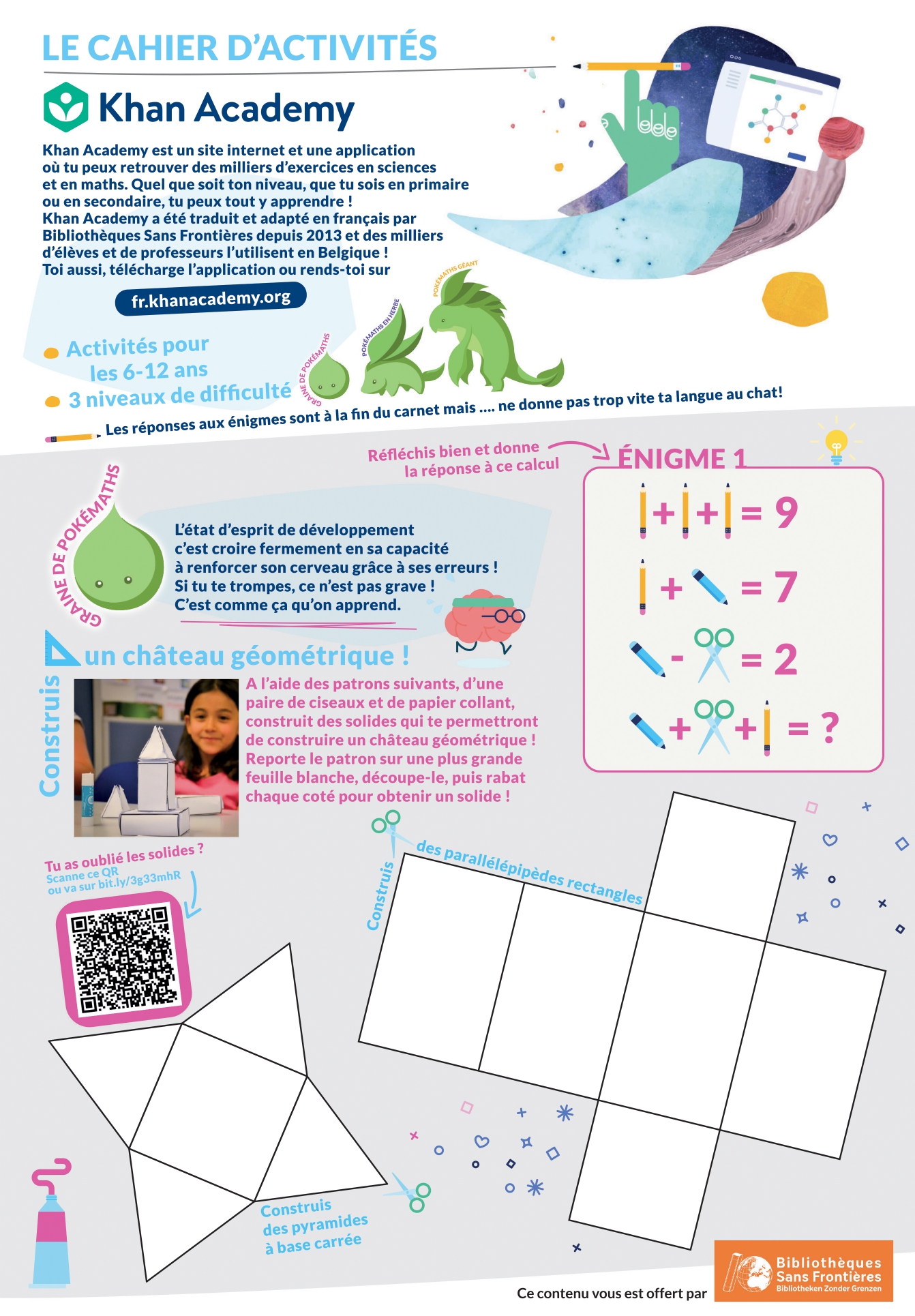Cahiers d'activités pour les enfants - BSF Belgique